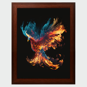 BROSBLISS VASTU Rising Phoenix Painting Digital Reprint With Brown ...