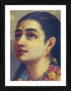 FRAMEPIC Shakuntala (1880). A Raja Ravi Varma Painting. Digital Reprint ...