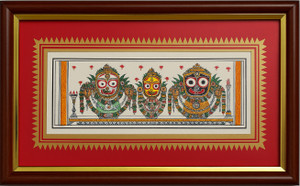Basudha Authentic paint Art of Lord Jagannath on Cloth | Handpainted ...