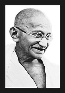 jog craft mahatma gandhi photo frame, freedom fighter photo Digital ...