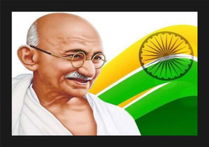 jog craft mahatma gandhi photo frame, freedom fighter photo Digital ...