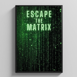 The Matrix: Unraveling Reality | Framed Wall Poster | Wall art for home ...