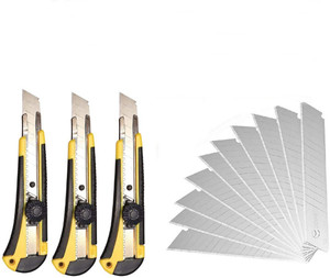 Flipkart.com | XCREET 3 Heavy Duty 18 mm Wide Cutter Knife with 15 ...