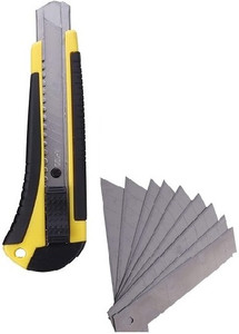 Flipkart.com | Freedy Heavy Duty 18 mm Cutter Knife with 10 Replacement ...
