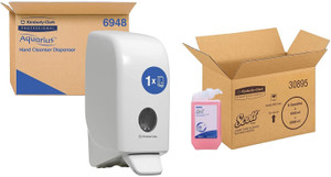 Kimberly Clark Aquarius Soap Dispenser 69480 With Scott Foam Soap 30895 ...