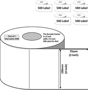 GENXTRA BARCODE LABEL 100X75 LABEL SIZE THERMAL LABEL AVERY LABEL ...