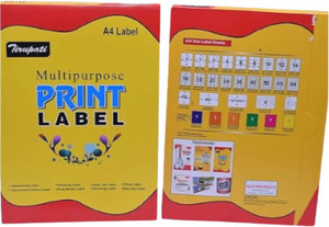 TIRUPATI A4 Size White Self Adhesive ST Label/Sticker for Printer ...