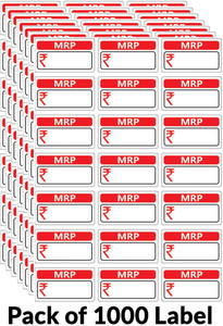 ShubhFly MRP Self Adhesive 1000 Stickers Self Adhesive Paper Label ...