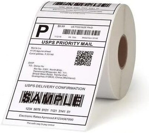 PeriPeri 4x6 Label Direct Thermal Labels Sticker, DT Roll 100mm x 150mm ...