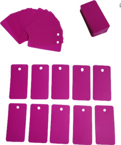 90 Degree Plastic PVC Card Label Tag for Clothing Jewellery With Hole ...