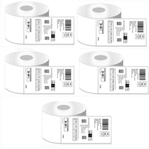 SPM New standard shipping labels Paper Label White [ Pack of 5 ] Self ...
