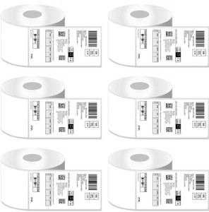 BlackDreams Paper Label Stickers 100mm x 150mm Thermal Shipping Labels ...