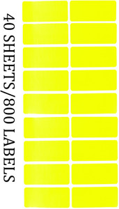CLAPPERZZ Self Adhesive Die Cut Fluorescent Sticker Labels Self ...