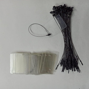 MOREL PLASTIC BIG PVC CARD PLASTIC LABEL TAG WITH STRING.(500 PLASTIC ...