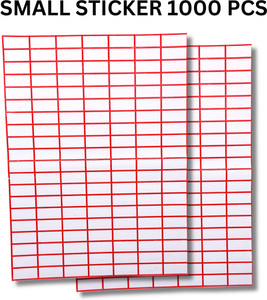 Printon 1000 Pcs Price Tag Label Sticker MRP Sticker (30x10 mm) Self ...