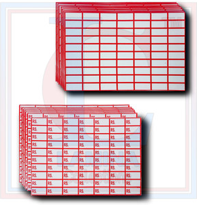 Lamina Collections COMBO PACK Tag Label Sticker, Plain 1000 (25x10 mm ...