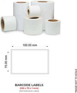NEELGAGAN Barcode Labels (100mm x 75mm x 1mm), 700 Labels Per Roll Self ...