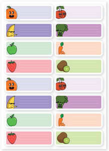 The Black Frame Personalized School Notebook Stickers for Students ...