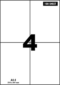 AVC LABELS (100 Sheets) Print Order Shipping Address Pre-Cut Labels ...