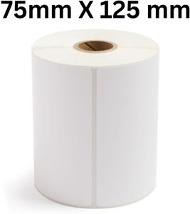 prezotech Direct Thermal Barcode Label Sticker - 3 x 5 inches - 75mm x ...