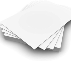 Flipkart.com | Uttam White Color A3 Size Cardstock Sheets for Art and ...