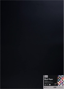 Flipkart.com | BRuSTRO Black Paper, Unruled, A2, 200 gsm Drawing Paper ...