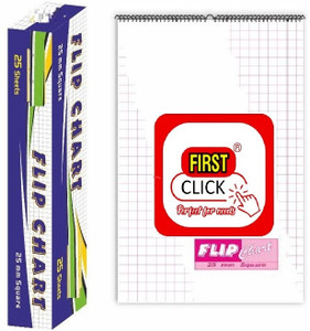 Flipkart.com | First Click Flip Chart Flipcharts Paper 25 Sheets Wiro ...