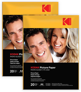 Flipkart.com | KODAK 175 GSM A4 40 Sheets High Glossy Cast Coated Water ...