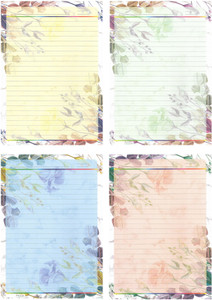 Flipkart.com | JHINTEMETIC Design - 021A Pack of 40 One Side Ruled ...