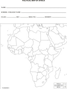 Flipkart.com | akanksha's Political Map of Africa (50 Sheets) Blank A4 ...