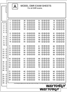 Flipkart.com | WAYTOBUY Small Size Model OMR Exam Sheets for KPSC One ...