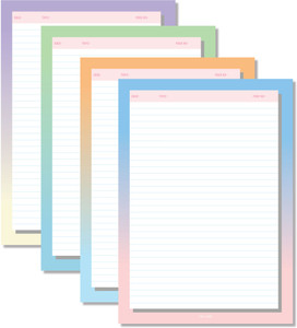 Flipkart.com | Fun Lines Project Papers Ruled A4 81 gsm Coloured Paper ...