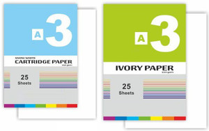 Flipkart.com | First Click A3 Cartridge Paper 25 Sheet, A3 Ivory 25 ...