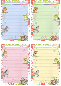 Flipkart.com | JHINTEMETIC Design - 024 Pack of 40 One Side Ruled ...