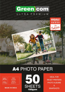 Flipkart.com | greencom Premium Plus Glossy Photo Paper A4 50 Sheets ...