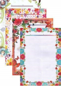 Flipkart.com | Eclet 40 Sheet One Side Ruled Designer Sheets, A4 Size ...