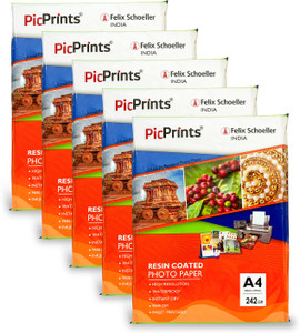 Flipkart.com | PicPrints Studio Gloss Photo Paper 242 GSM (A4 size, 50 ...