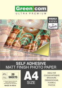 Flipkart.com | greencom Self-Adhesive Matte Finish Photo Paper, Sticky ...