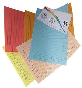 Flipkart.com | Freedy A4 Size one Side Ruled coloured Sheet (Pack of ...