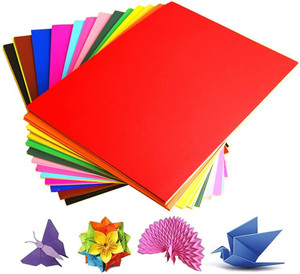 Flipkart.com | greencom 50 Sheet A4 Tinted Colour Paper, Origami Paper ...