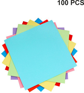 Flipkart.com | Poktum Origami Color Full A4 Sheets Non Ruled A4 70 gsm ...