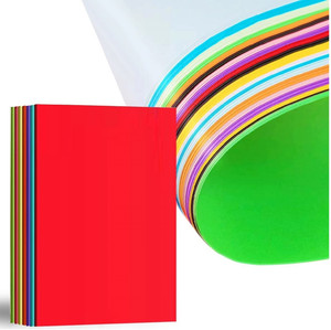 Flipkart.com | Eclet 90 gsm 100 sheet5 sheet x 10 neon colour art and ...