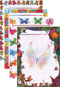 Flipkart.com | TITIRANGI One Side Ruled Designer Sheet for Kids A4 ...