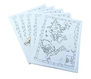 Flipkart.com | CRAFTWAFT OUTLINE RIVER MAP OF WORLD BLANK A4 70 gsm A4 ...