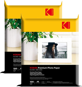 Flipkart.com | KODAK Photo Paper 2x100 Sheets High Glossy 4x6 4R 200 ...
