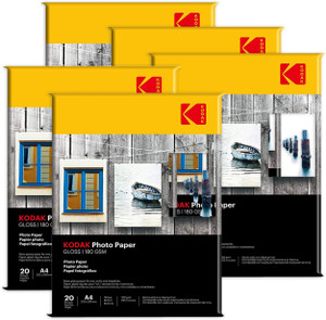 Flipkart.com | KODAK 180 GSM A4 210x297mm Photo Paper High Glossy 20 ...