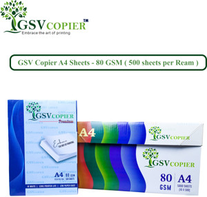 Flipkart.com | GSVCOPIER 80 Plain A4 size 80 gsm A4 paper - A4 paper