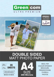 Flipkart.com | greencom Double Sided Matt Photo Paper 8.5x11 Inch ...