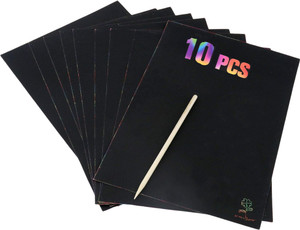 Flipkart.com | R H lifestyle A4 Size DIY 10 Sheet Magic Rainbow Scratch ...