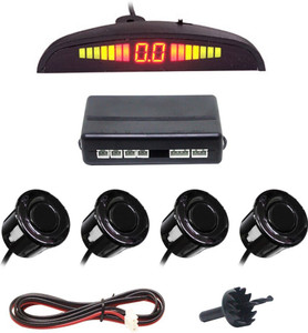 FABTEC Car Reverse Backup Radar System with 4 Parking Sensors Distance ...